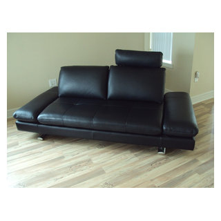 Sasha Sofa - Black Leather - Contemporary - Austin - by K&D Home and ...