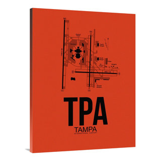 "TPA Tampa Airport Orange" Fine Art Print, 36" x 48" - Modern - Prints ...