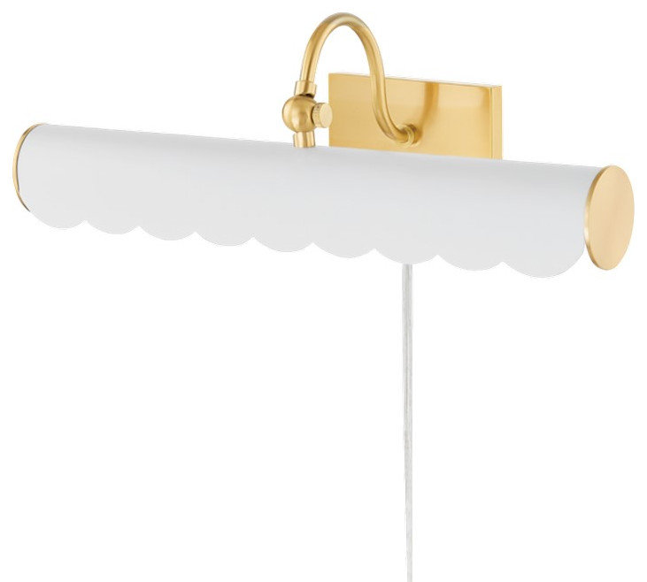 Mitzi Fifi 2-Light Picture Light, Aged Brass/Soft White, HL762102M-AGB ...