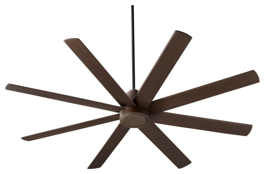 Cosmo Ceiling Fan, 8-Blades, Oiled Bronze, Oiled Bronze Blades, 70"W ...