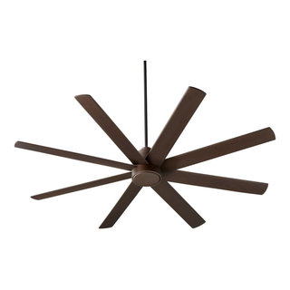 Cosmo Ceiling Fan, 8-Blades, Oiled Bronze, Oiled Bronze Blades, 70"W ...