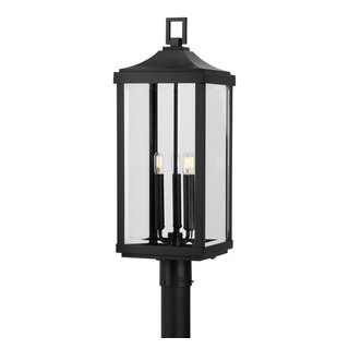 Luxury Farmhouse Post Light, Midnight Black - Farmhouse - Post Lights ...