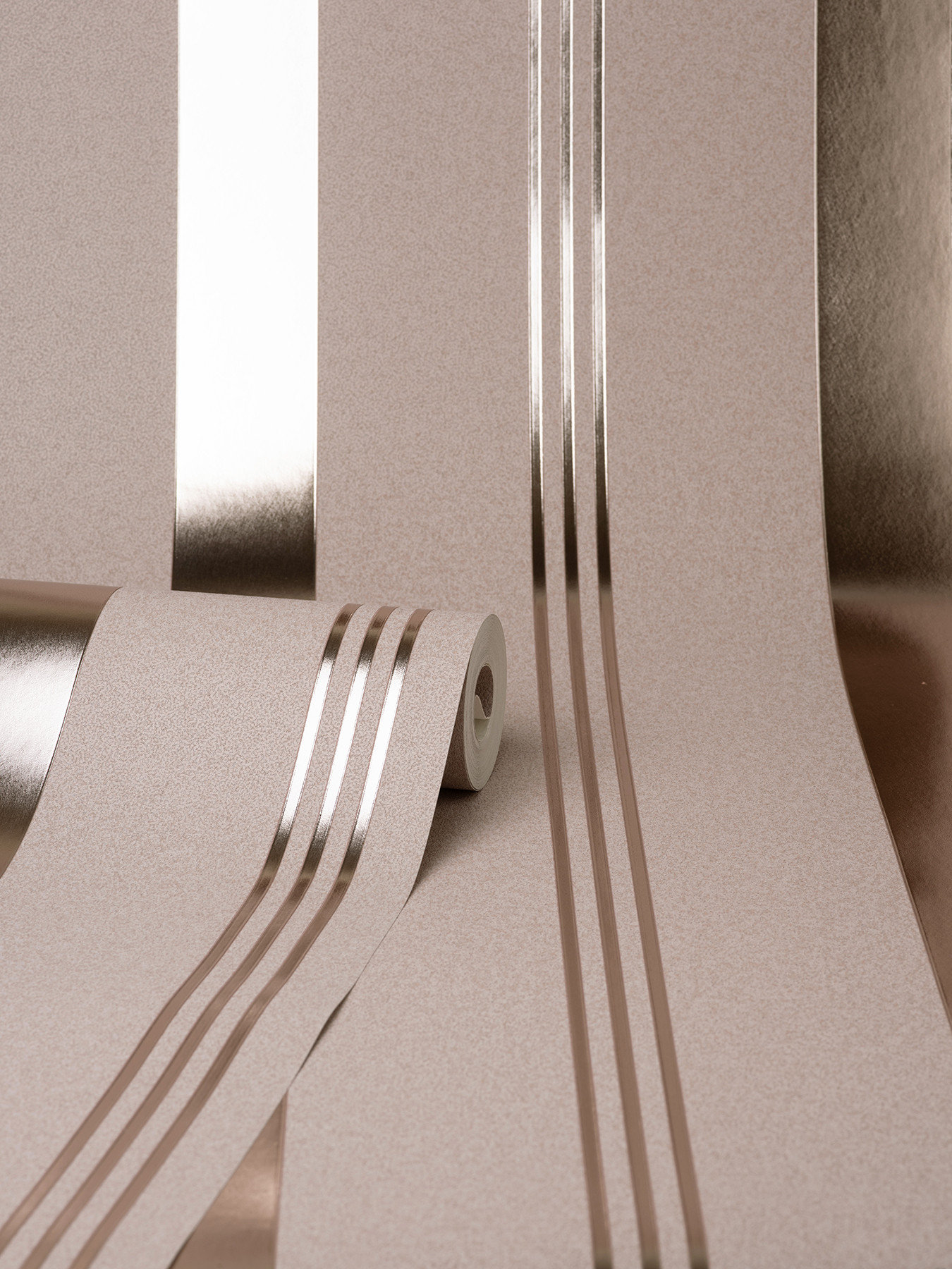 Collin Pink Bexley Stripe Wallpaper, Swatch - Contemporary - Wallpaper ...