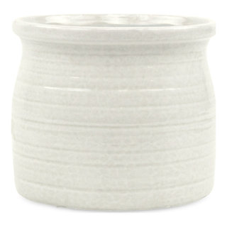 Large Curved Ceramic Pot - Kifon - Transitional - Indoor Pots And ...