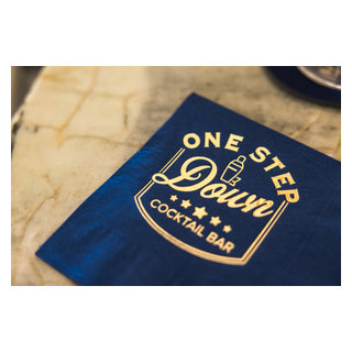 One Step Down Cocktail Lounge - Midcentury - Home Bar - Orange County ...