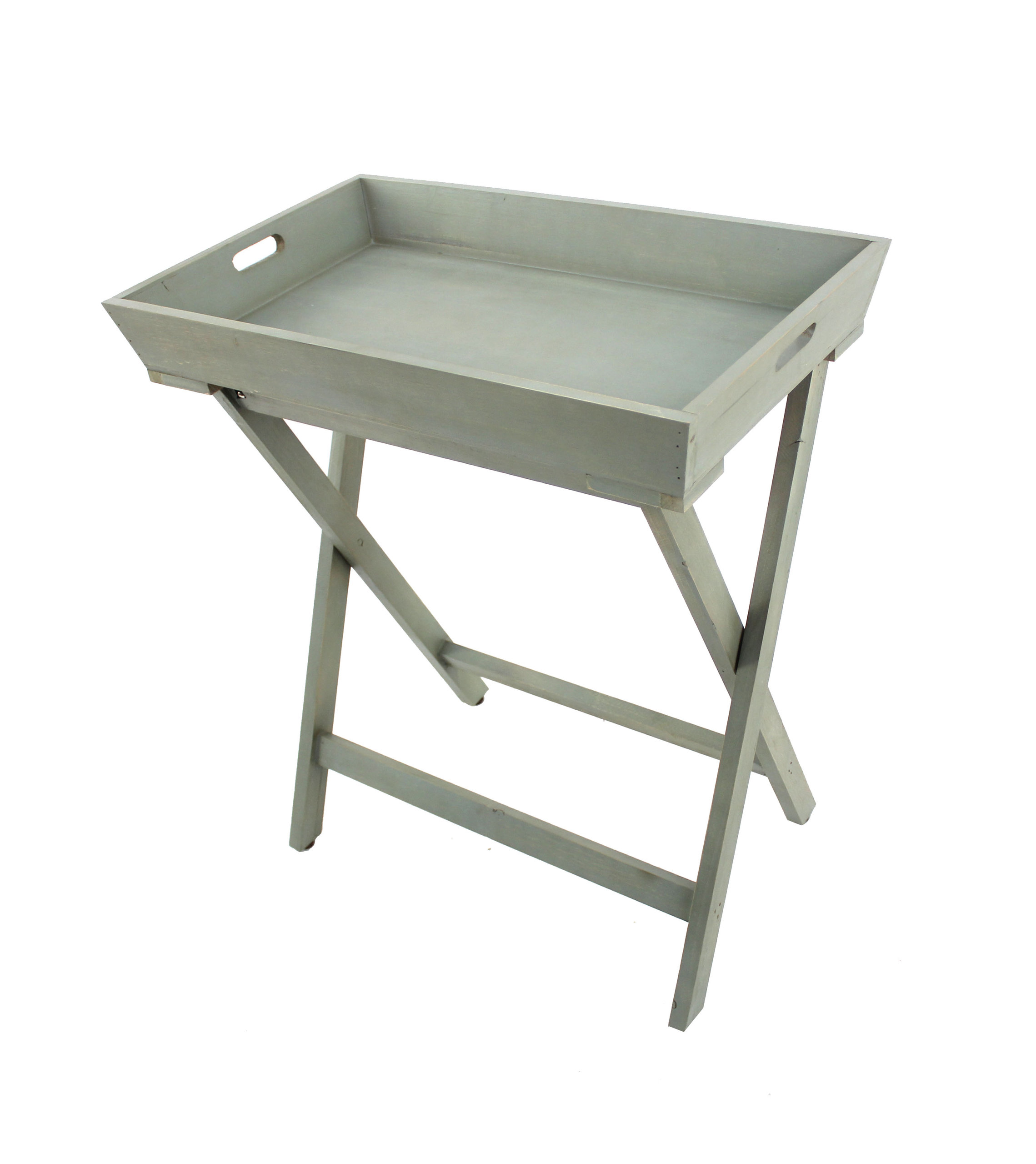 Benzara BM204771 Transitional Style Wooden Serving Table with Crossed ...