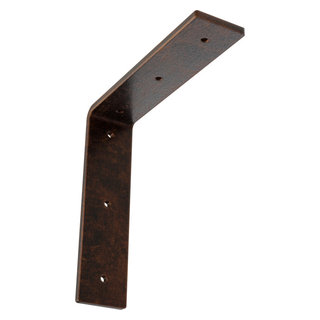 2"x20"x20" Hamilton Steel Bracket, Hammered Black, 2Wx8"Dx8"H ...