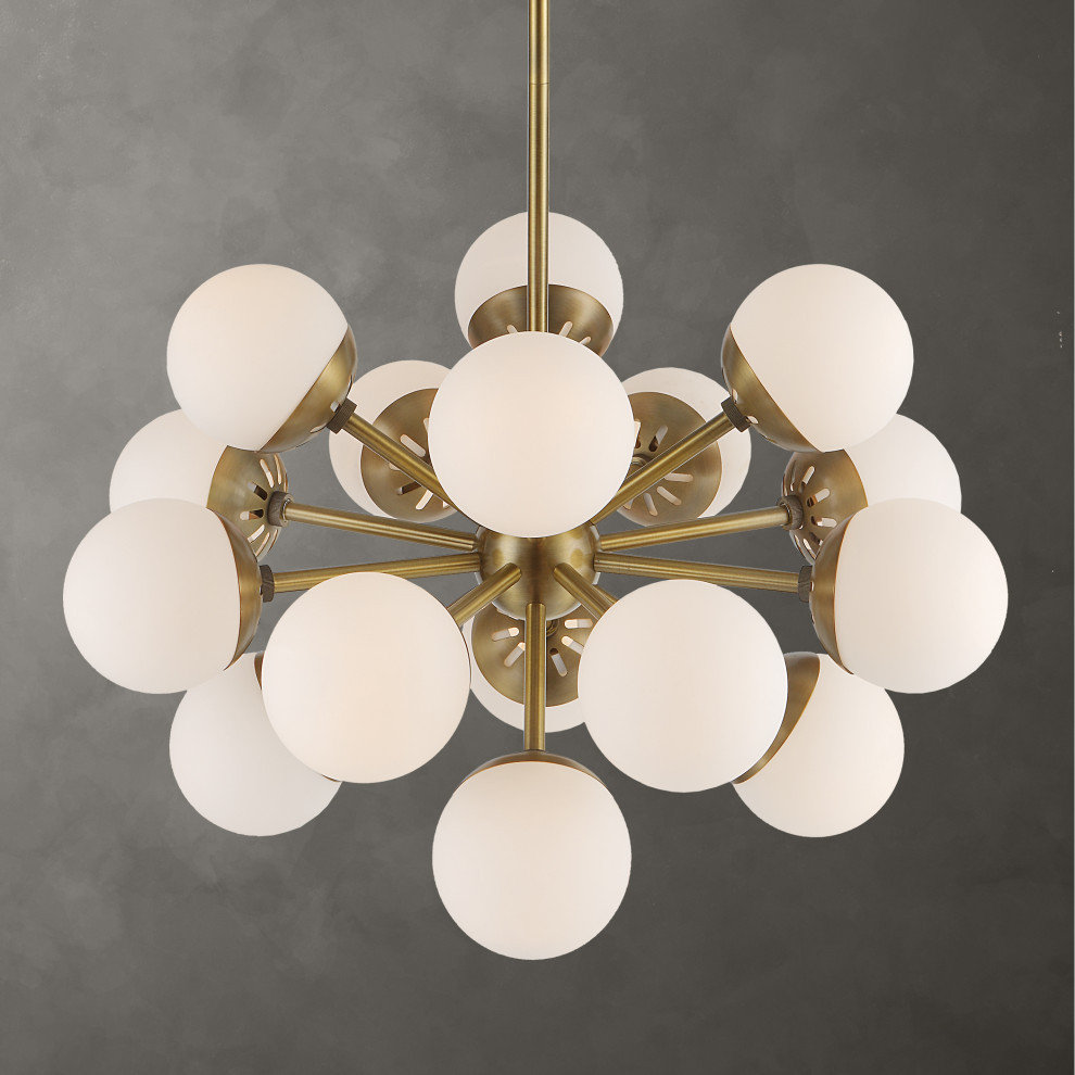 Uttermost Droplet 16 Light Sputnik Chandelier - Midcentury ...