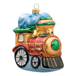 Vintage Steam Train Ornament - Contemporary - Christmas Ornaments - by ...