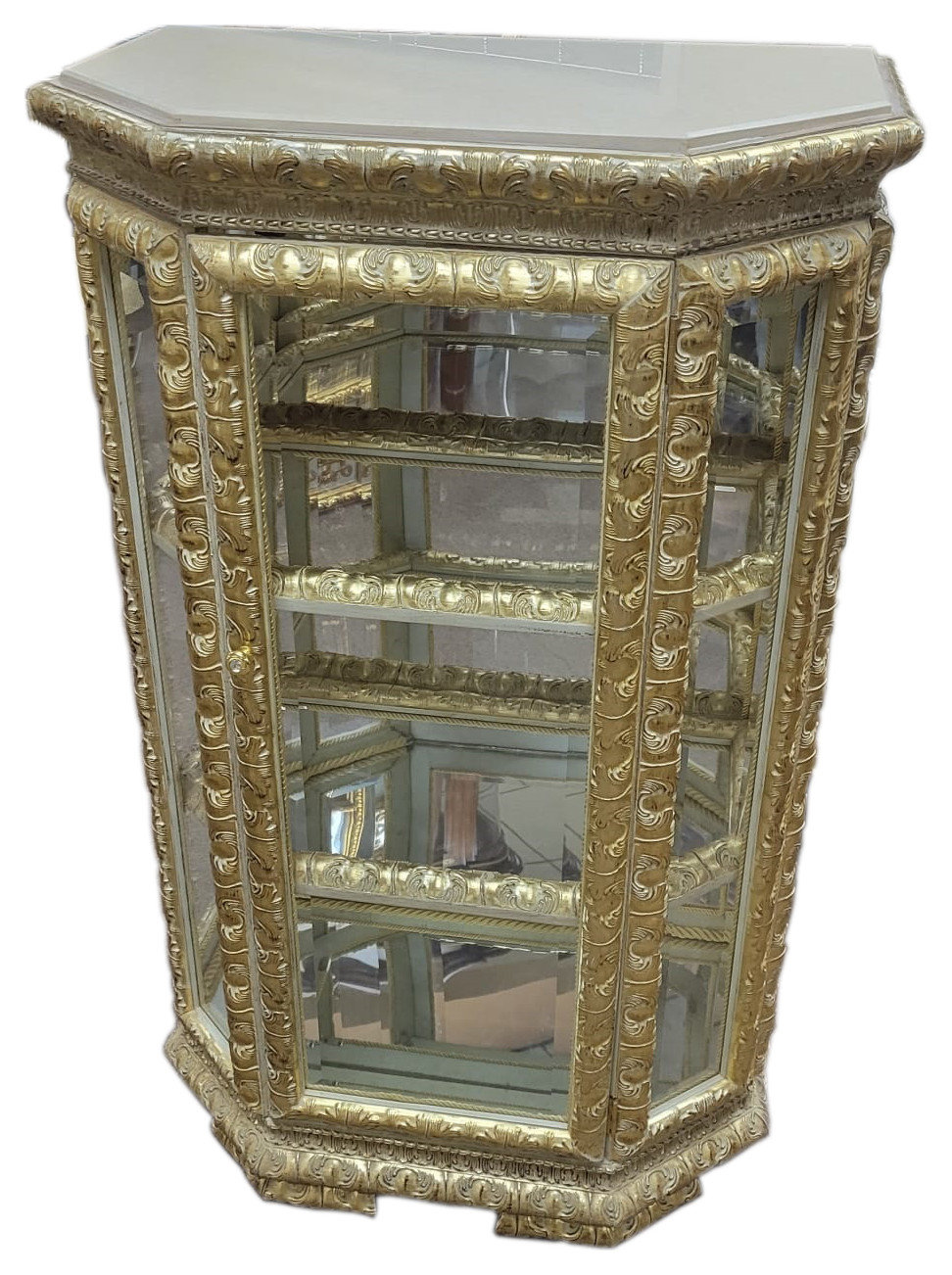Infinity Upholstered-top Curio Cabinet - Victorian - China Cabinets And ...