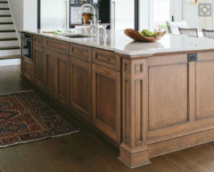 What color kitchen cabinets to go with flagstone floor please?