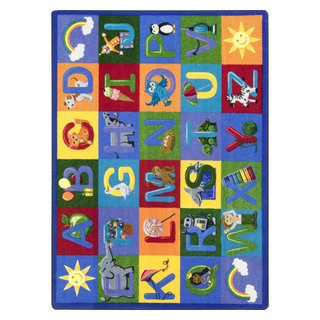 Learning Letter Sounds 7'8" x 10'9" area rug, color Multi ...