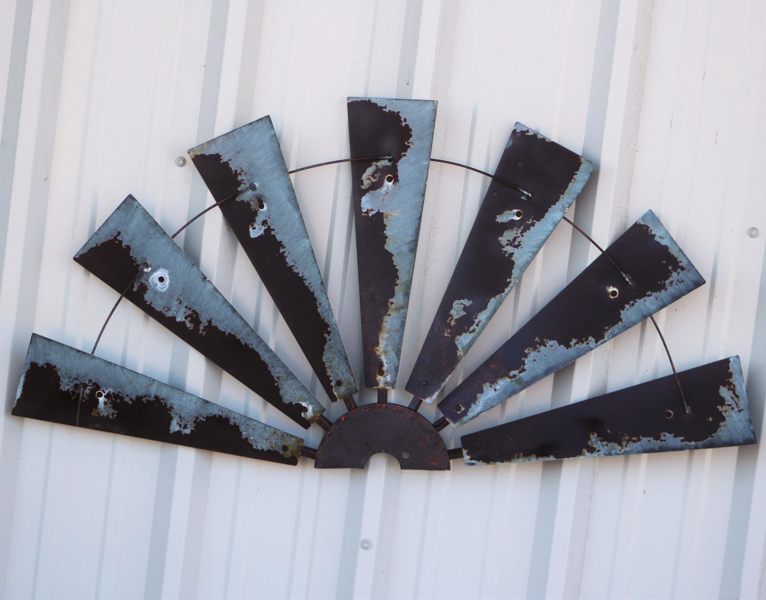 47" Half Rustic Windmill - Farmhouse - Garden Statues And Yard Art - by ...