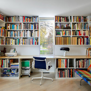 75 Beautiful Mid-Century Modern Home Office Library Pictures & Ideas ...