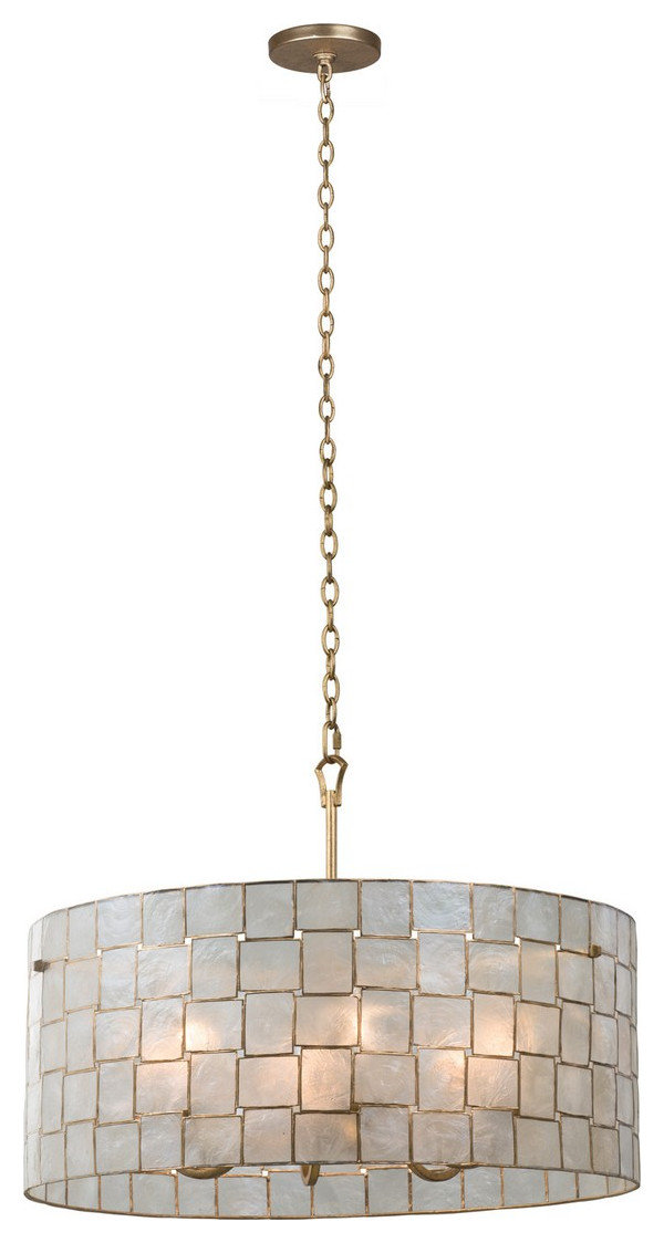 Roxy 27x19" 6-Light Casual Luxury Large Pendants by Kalco - Beach Style ...