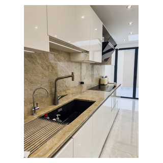 German Kitchen & Taj Mahal Worktop - Modern - Kitchen - London - by ...