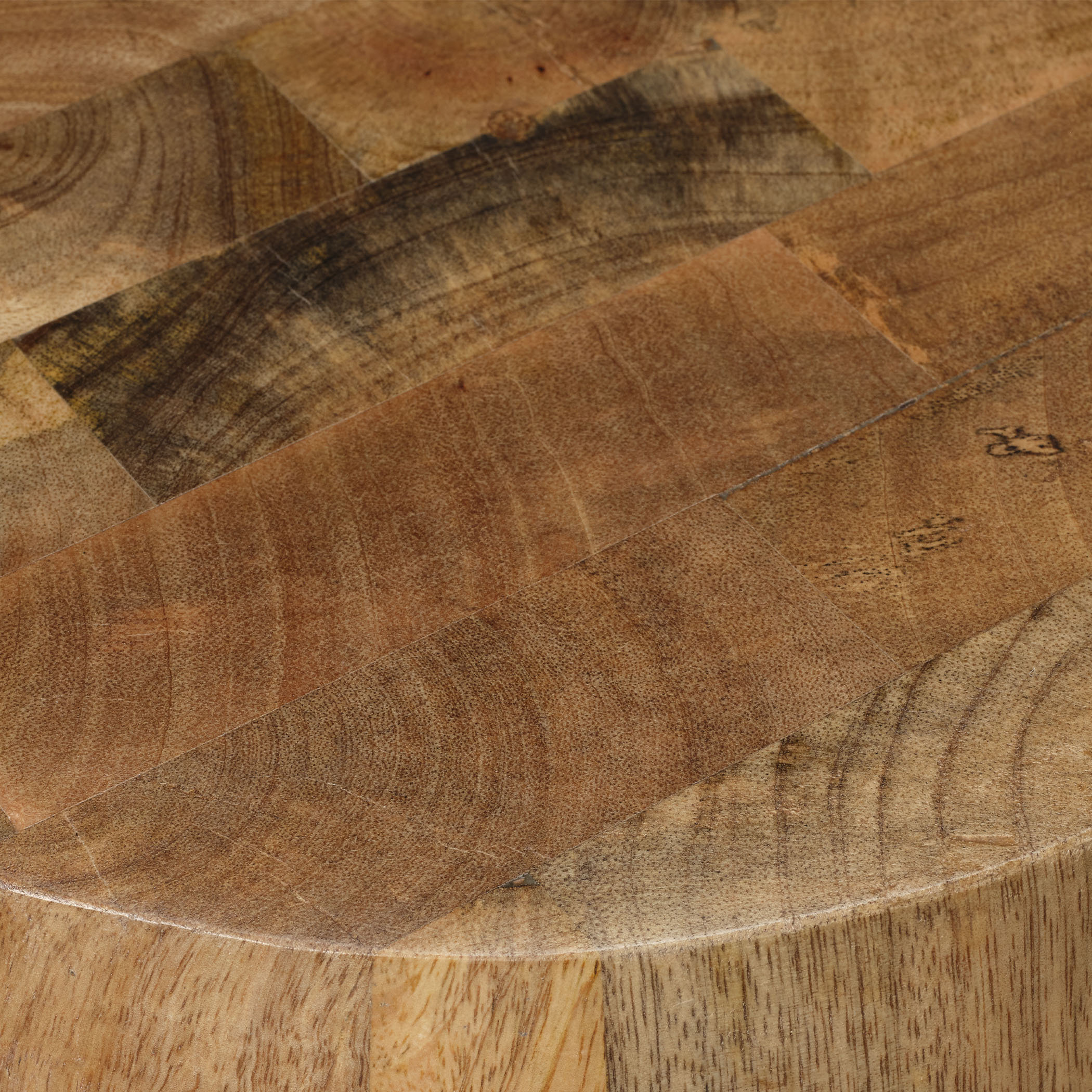 Rook Mango Wood Natural Counter Stool, 12.25W x 12.25D x 25H - Rustic ...