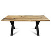 RUBAN-BL Solid Wood Dining Table - Industrial - Dining Tables - by Table World | Houzz