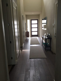 Long Entry/Hallway with Off-Center Door