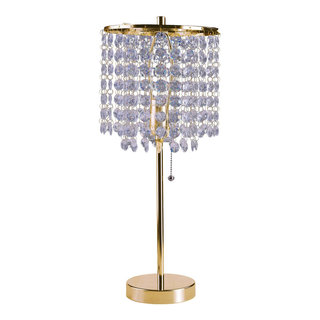 20.25" Deco Glam Gold Table Lamp - Contemporary - Table Lamps - by Ore ...