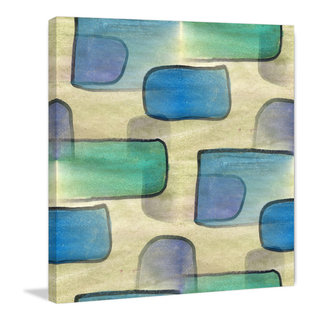 "Head and Response" Painting Print on Canvas, 32"x32" - Contemporary ...