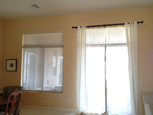 Help W Curtains For Uneven Window E
