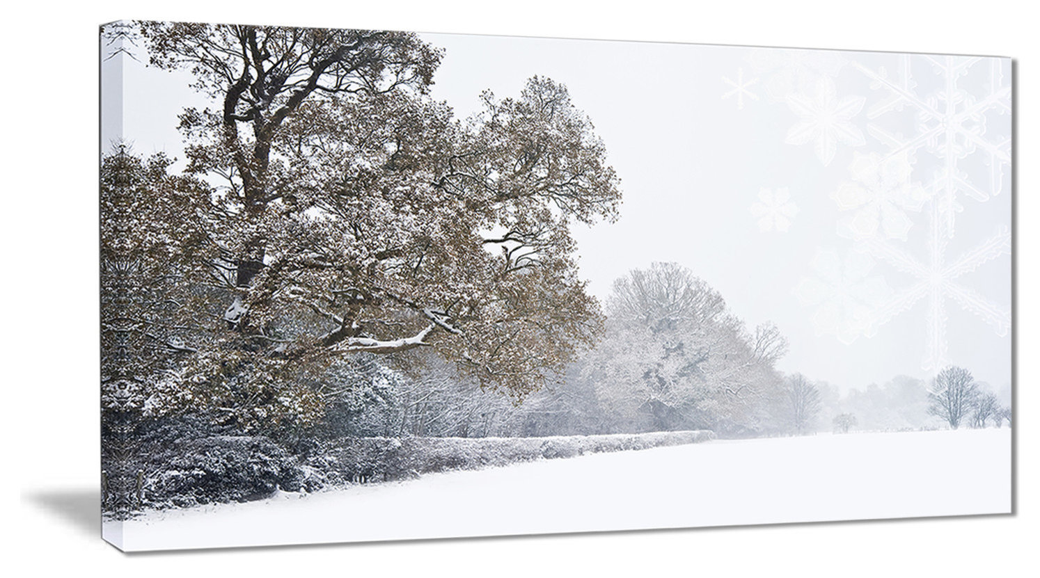 "Christmas Winter Snow" Canvas Print, 40"x20" - Contemporary - Prints ...