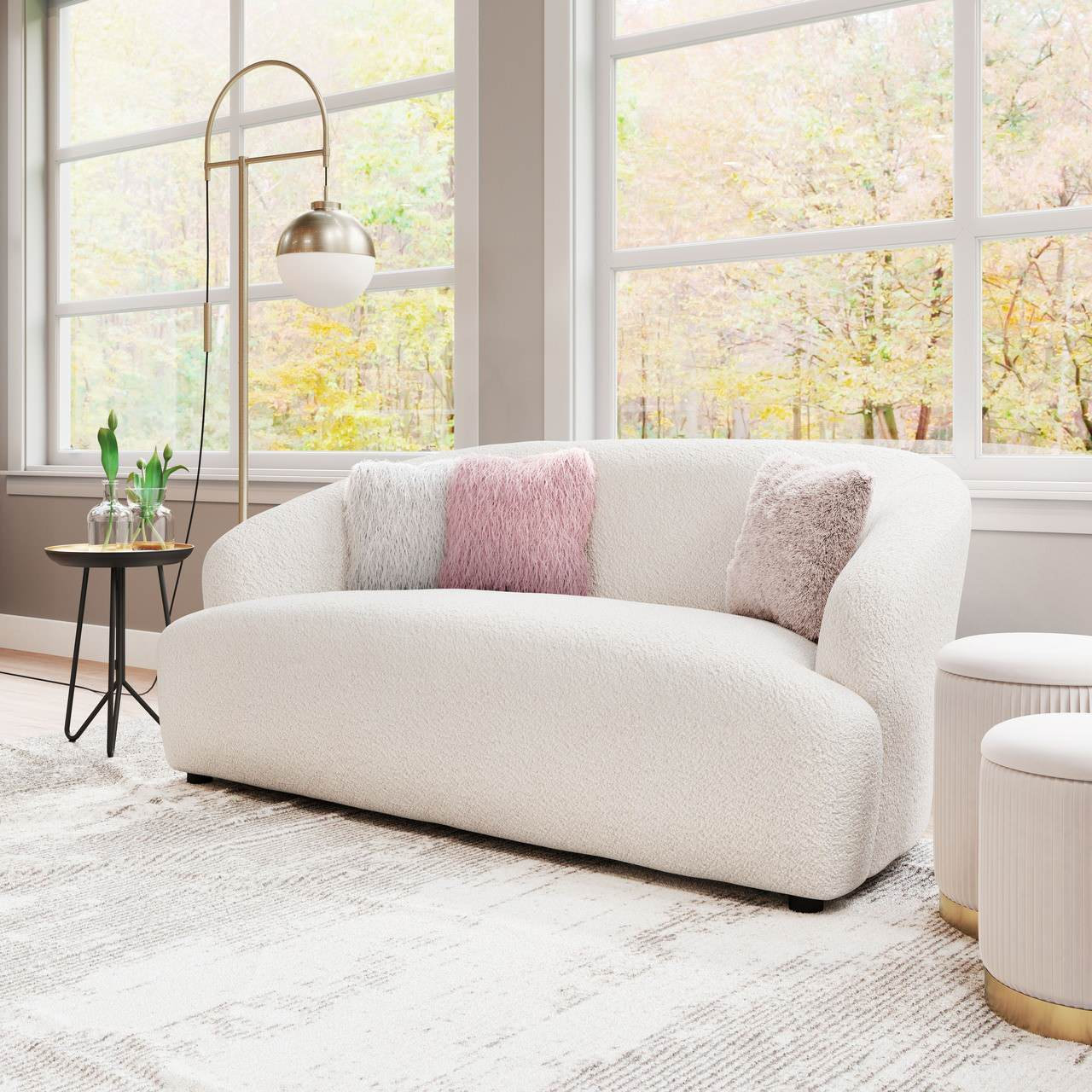 Budapest Sofa White - Transitional - Sofas - by StudioLX | Houzz