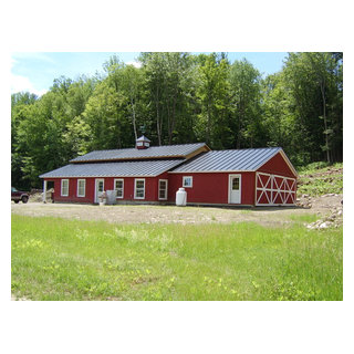 Gable Style Pole Barns - Traditional - New York - by PINE RIDGE POLE ...