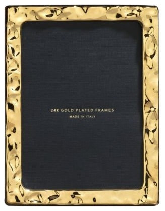 Cunill 24K Gold Plated Molten Picture Frame, 8"x10" - Contemporary ...