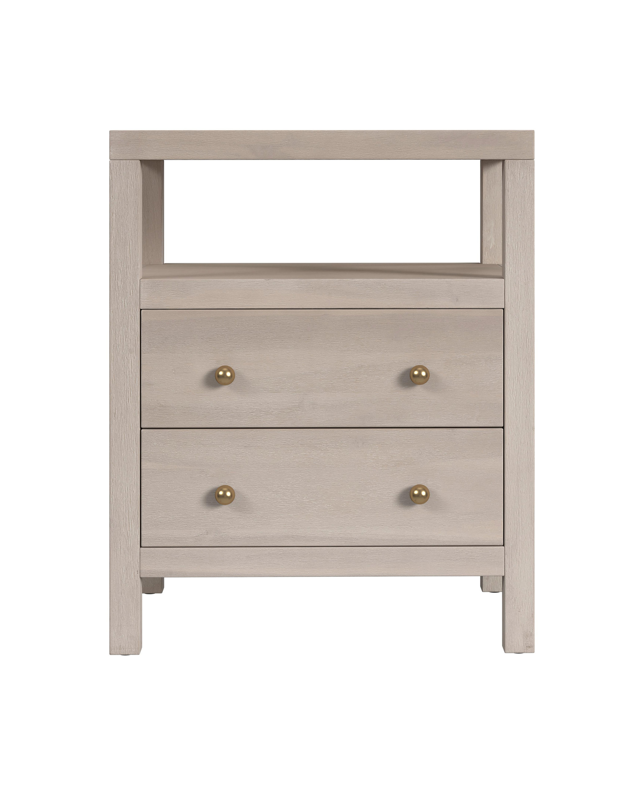 Nora 2-Drawer Nightstand - Transitional - Nightstands And Bedside Tables - by Butler Specialty ...