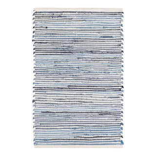 Denim Rag Ribbed Woven Cotton Rug, Runner-2.5'x8' - Contemporary - Hall ...