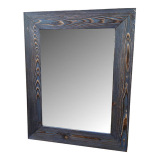 Navy Blue Mirror, Vanity Mirror - Rustic - Wall Mirrors - by Alexander ...