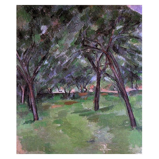 Paul Cezanne Orchard Wall Decal, 20x25 - Contemporary - Wall Decals ...