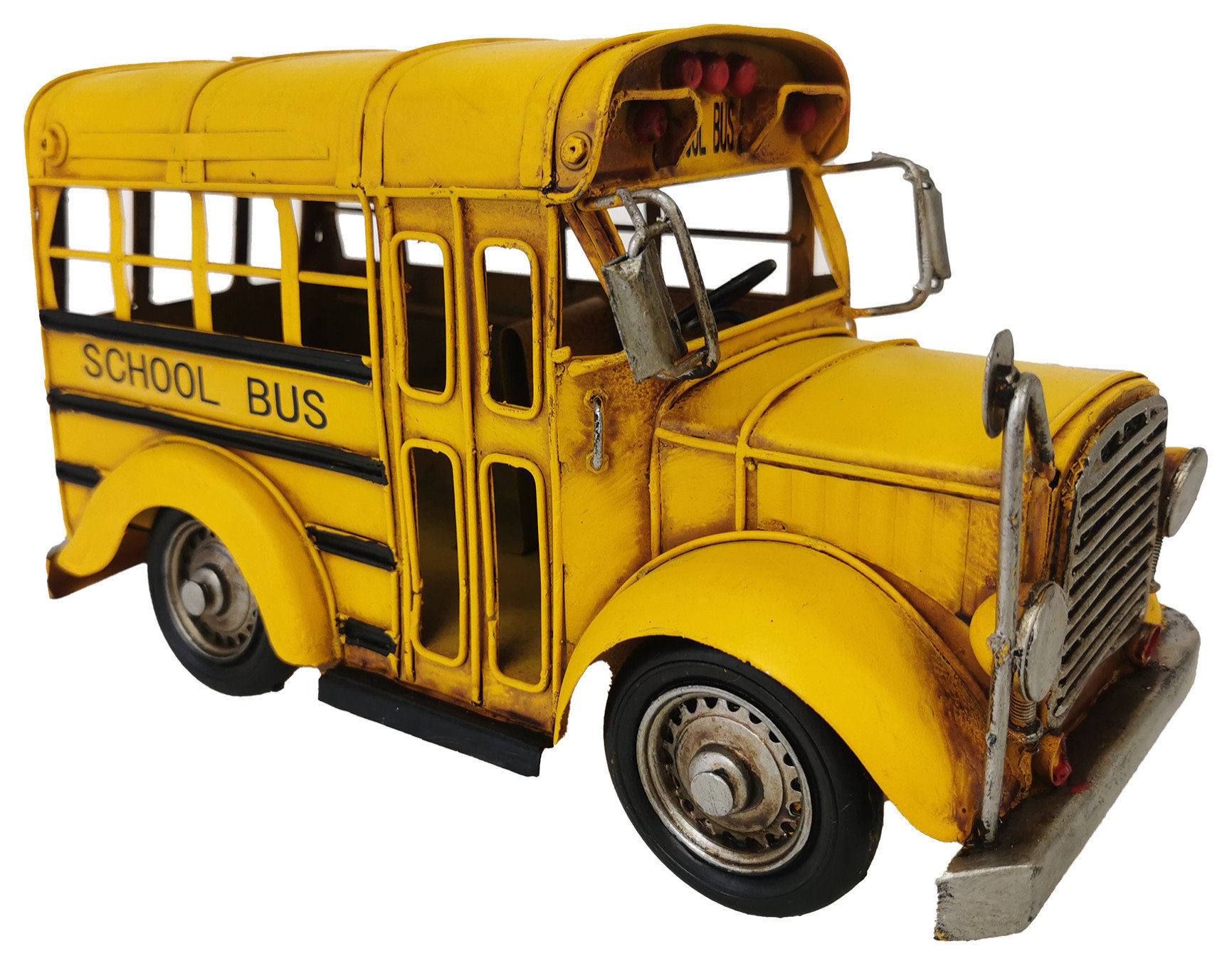 Metal Model School Bus Decor - Contemporary - Decorative Objects And ...