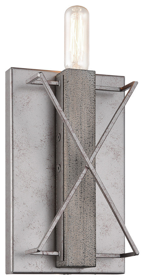 Matteo Lighting W71401WD One Light Wall Sconce, Wood Grain Finish ...