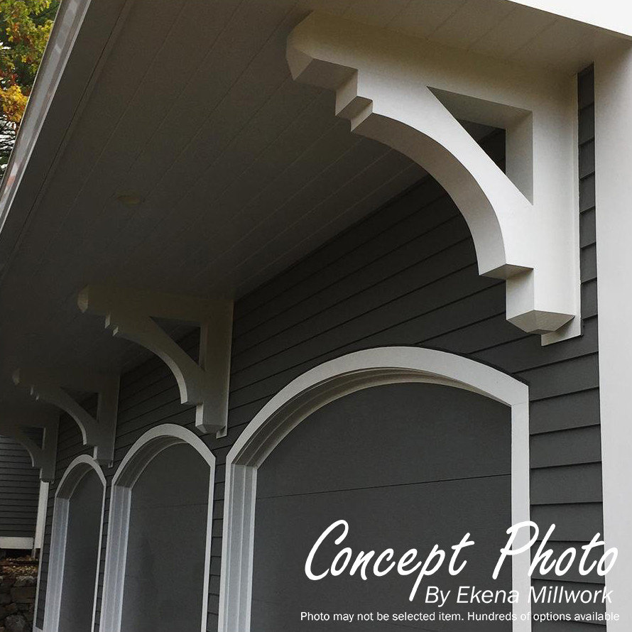 Imperial Block Rough Sawn Bracket w/ Offset Brace, 30"D x 30"H ...