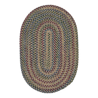 Twilight Variegated/Multi Indoor Rug Rustic Farmhouse Wool TL20, 5'x7 ...