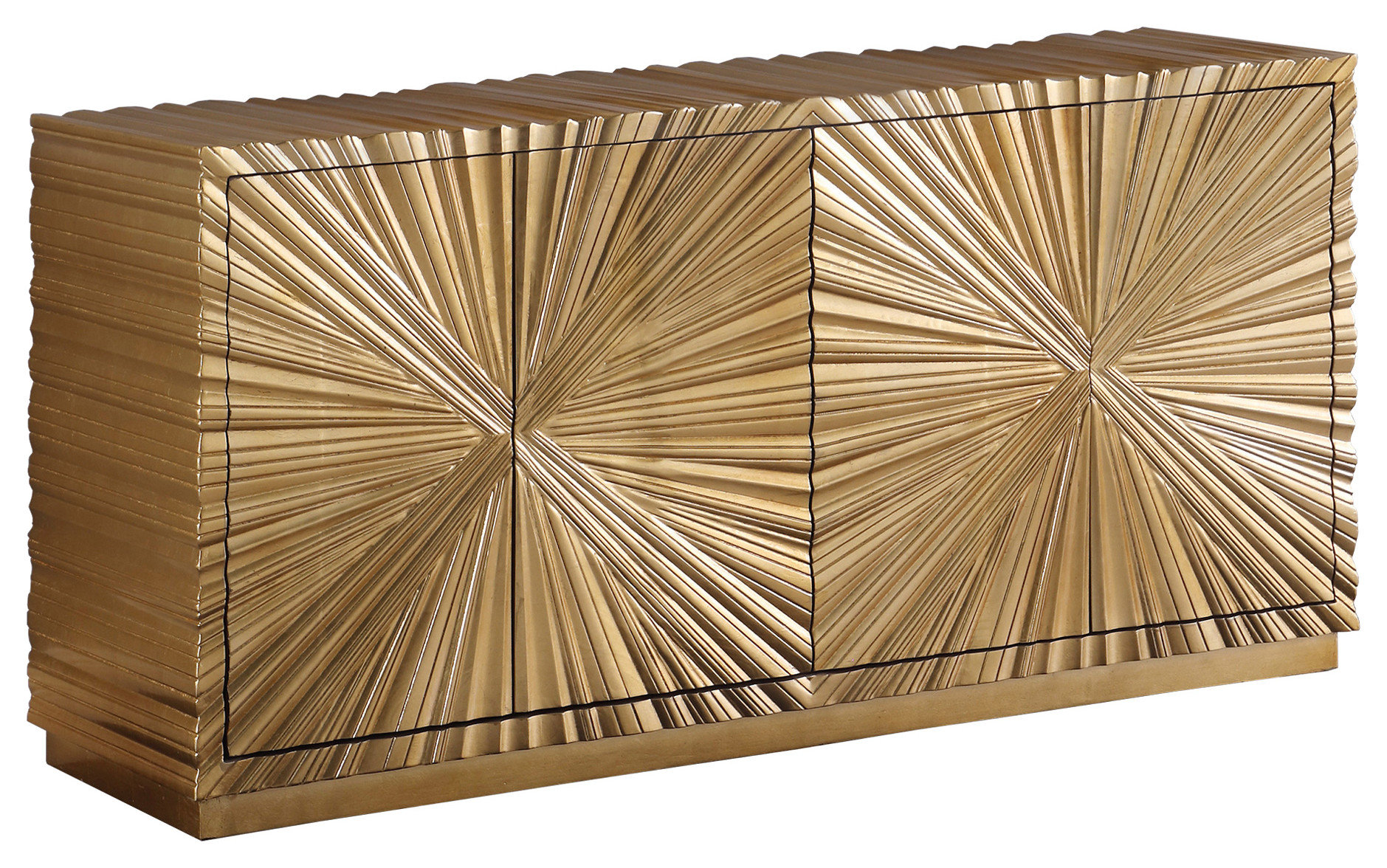 Tiffany Metallic Spiral Design Sideboard - Contemporary - Buffets And ...