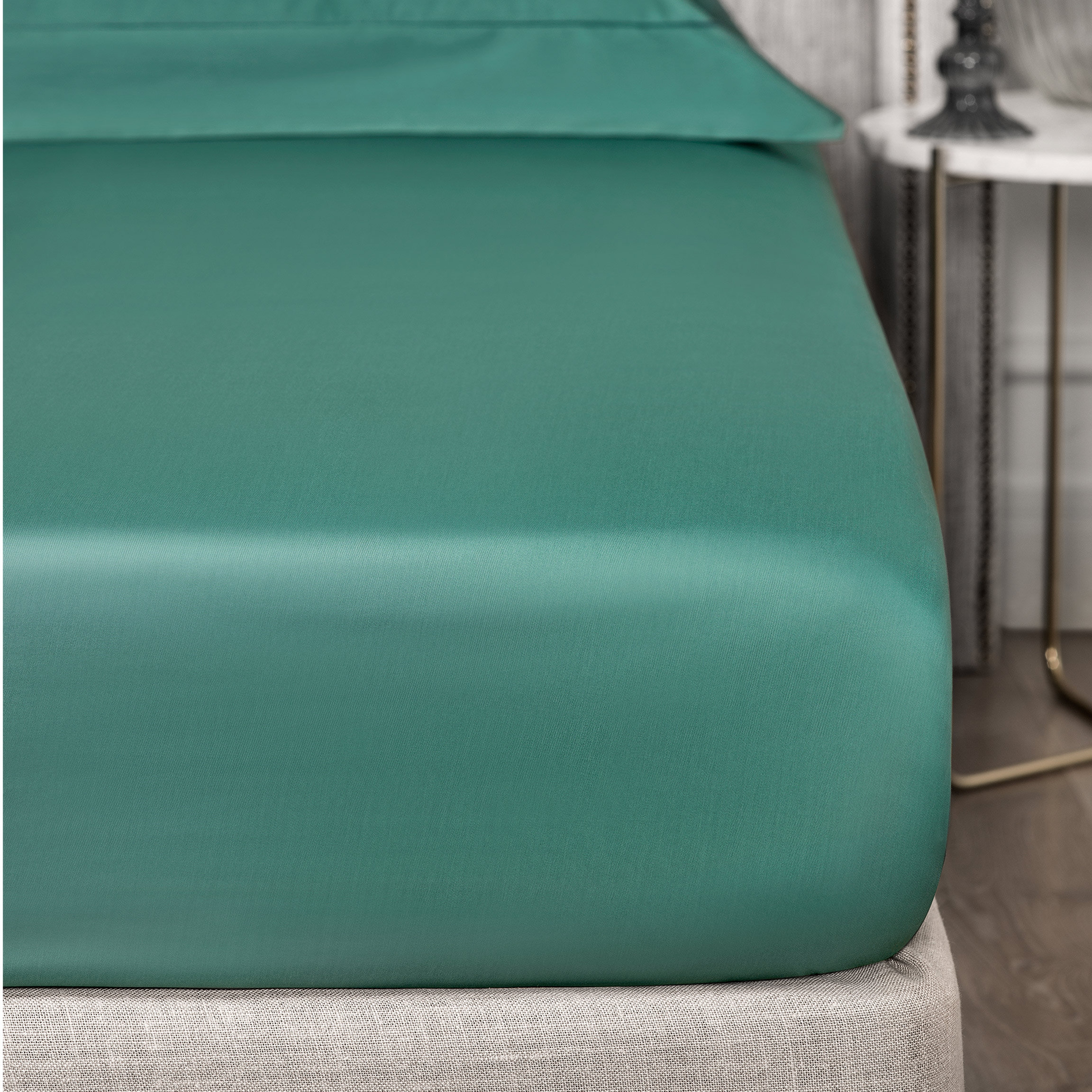 Rhapsody Emerald Fitted Sheet Full, Full - Fitted Sheets - by Togas | Houzz