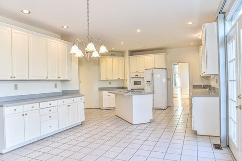 Living room to kitchen floor transition