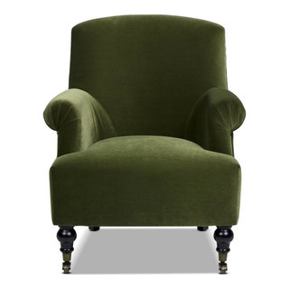 Eloise 30" Pleated Sock Arm Accent Armchair - Eclectic - Armchairs And ...