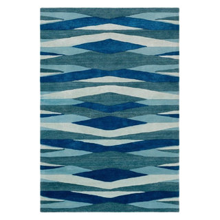 Hand Tufted Artist Studio Area Rug ART-253, 9' x 13' - Contemporary ...
