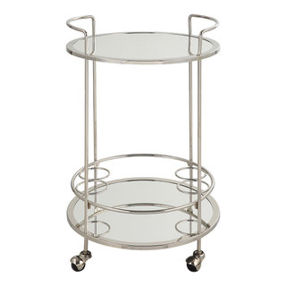 Uttermost Spritz Chrome Bar Cart - Contemporary - Bar Carts - by ...