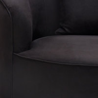 Raven Chair, Black Suede Velvet - Contemporary - Armchairs And Accent ...