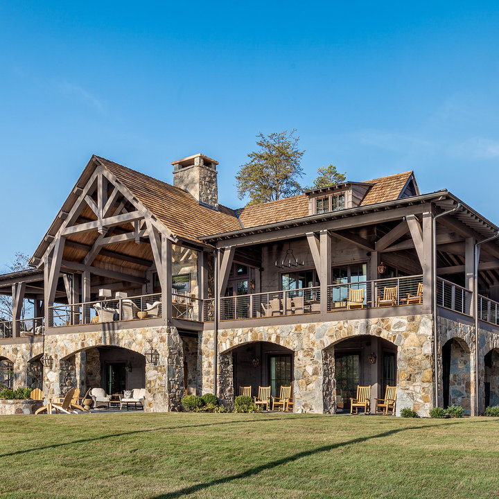 75 Beige Stone Exterior Home Ideas You'll Love - December, 2025 | Houzz