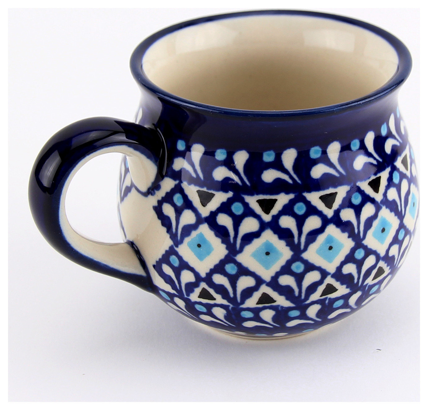 Polish Pottery Mug – 8 Oz Handmade Stoneware Mug - Farmhouse - Mugs ...