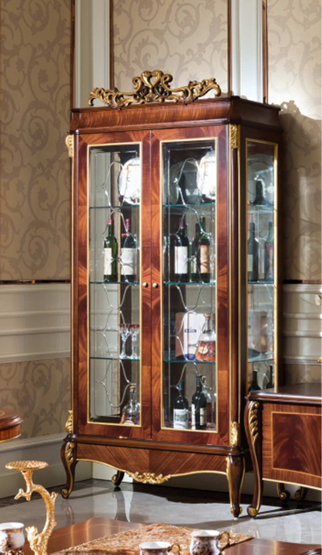 Infinity 2-Door Solid Wood China Cabinet - Traditional - China Cabinets ...