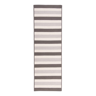 Bayamo Runner - Gray 2x15, Runner (Rectangle), Braided - Beach Style ...