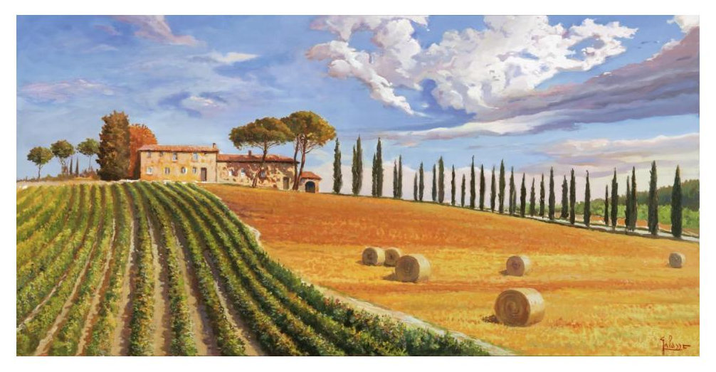 "Colline toscane" Digital Paper Print by Adriano Galasso, 26"x14", 26 ...